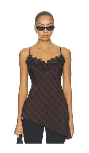 Astr The Label Laura Top In . Also - Brown