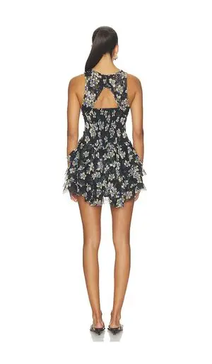 Free People Raven Printed Mini Dress