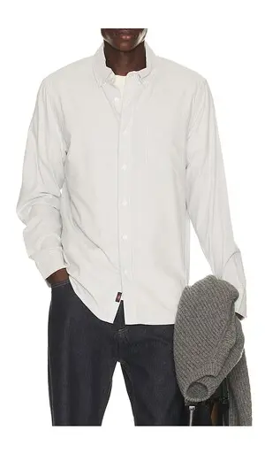 Faherty Brand Laundered Oxford Shirt In . Also - Blue