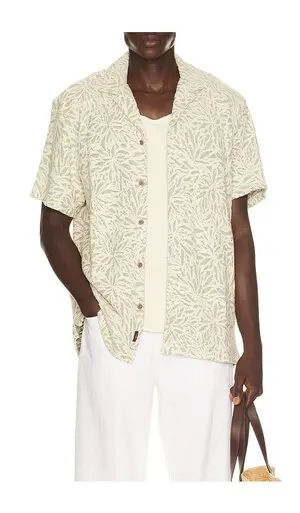 Faherty Brand Short Sleeve Oasis Camp Shirt In . Also - Green