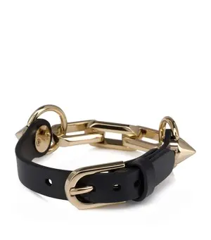 CHRISTIAN LOUBOUTIN Eva Leather Bracelet
