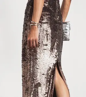 L'Agence Sequinned Karma Maxi Dress