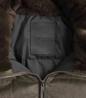 YVES SALOMON Down Wool-silk Hooded Parka