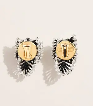 COPPOLA E TOPPO Crystal Clip-on Earrings