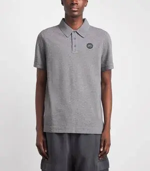 Canada Goose Organic Cotton Beckley Black Disc Polo Shirt