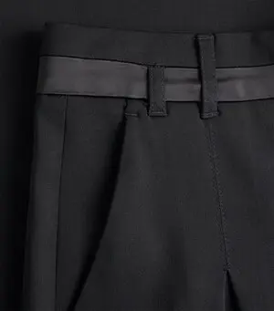 ME+EM Wool-blend Exaggerated Taper Tux Trousers
