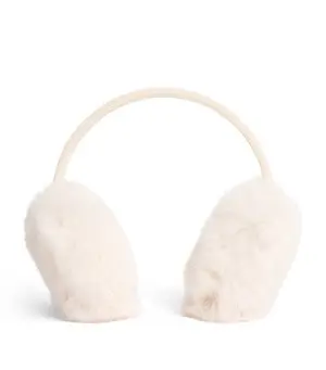 YVES SALOMON Rabbit Fur Knitted Earmuffs