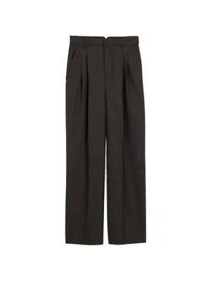 AMI Paris Wool High-waisted Trousers