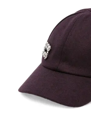 ROGER VIVIER Rv Flower Strass Baseball Cap