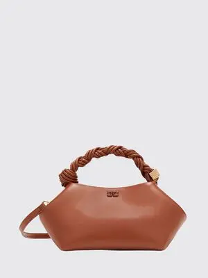 GANNI Twisted Handle Handbag - Leather
