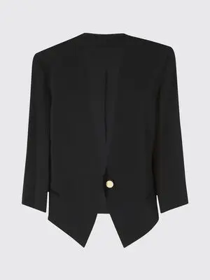 Alberta Ferretti Blazer With Single Button Closure - Black