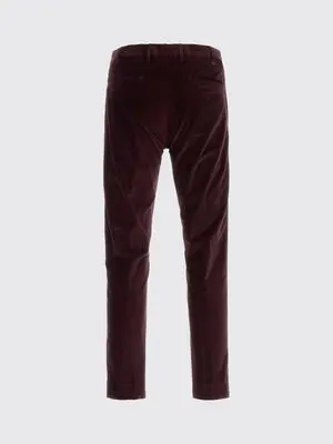 PT TORINO Slim Fit Corduroy Cotton Chino Trousers - Plum