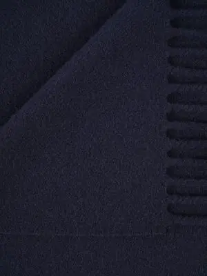 VIVIENNE WESTWOOD Wool Scarf With Contrast Logo And Fringes