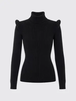 Elisabetta Franchi Slim Fit Turtleneck Sweater With Pagoda Shoulders
