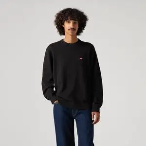 LEVI'S Classic Housemark Crewneck Sweatshirt - Black