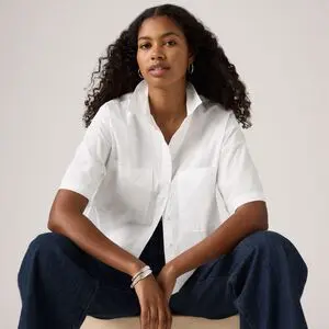 LEVI'S Levi's Harlie Cropped Short-Sleeve Shirt