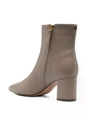 TWINSET Pointed-toe Leather Ankle Boots