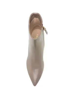 TWINSET Pointed-toe Leather Ankle Boots