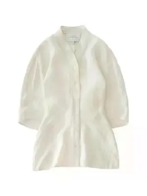 Studio Nicholson Asti Curved-sleeve Blouse - Neutrals
