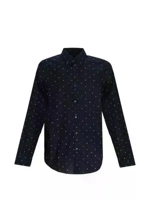 BOSS Button-down Patterned Cotton Shirt