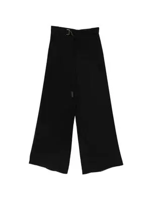 Sacai Belted Wide-leg Trousers - Black