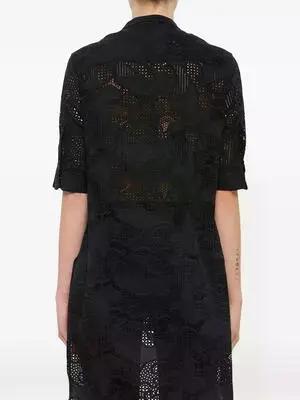 Neil Barrett Laser-cut High-low Shirt