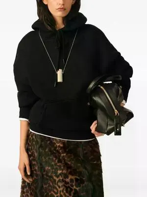 AMI Paris Cotton Hoodie With Embossed De Coeur