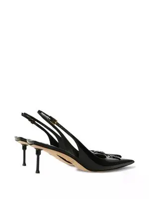 Elisabetta Franchi Patent-leather Slingback Shoes