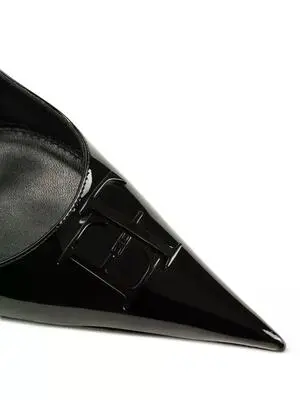 Elisabetta Franchi Patent-leather Slingback Shoes
