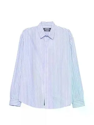 Jacquemus Dog-print Striped Shirt