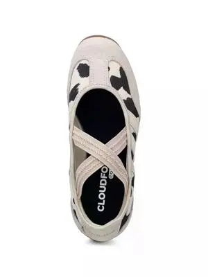 Adidas Barreda Mary-jane Cow-print Elasticated Ballet Flats