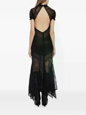 Attico Lace Panel Midi Dress