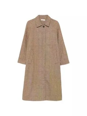 JCSOPHIE Checked Raglan Sleeve Coat - Neutrals