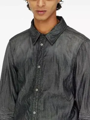 DIESEL® Shirt In Creased Denim