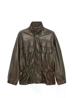 Pinko Elasticated Waist Jacket - Brown