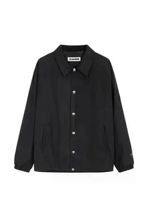 JIL SANDER Press-stud Raglan-sleeve Jacket - Black