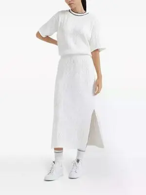 Brunello Cucinelli Cable-knit Cotton Dress