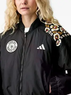 Adidas X Farm Rio Floral-print Bomber Jacket