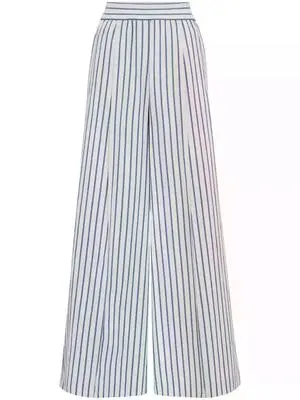 Brunello Cucinelli Striped Wide-leg Trousers