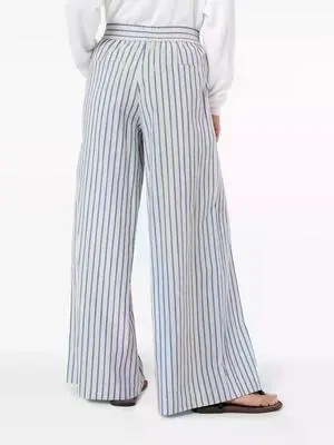 Brunello Cucinelli Striped Wide-leg Trousers