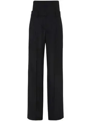 Brunello Cucinelli High-waisted Tailored Trousers - Black
