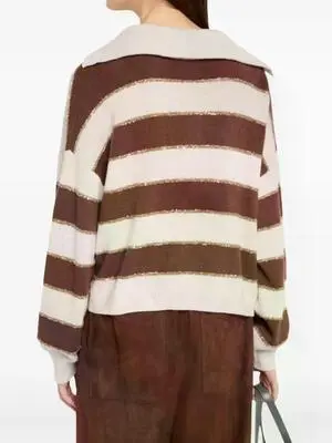Brunello Cucinelli Sequin-embellished Striped Sweater
