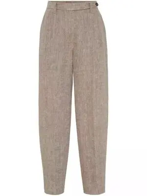 Brunello Cucinelli Tailored Linen Trousers