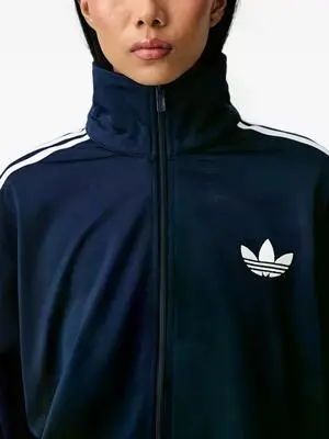 Adidas Firebird Logo-embroidered Striped Sweater