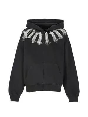 Palm Angels Logo-print Zip-up Hoodie