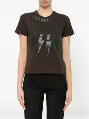 Neil Barrett Graphic-print T-shirt - Brown