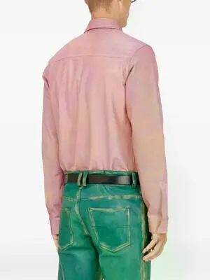 DIESEL® Shirt In Treated Leather