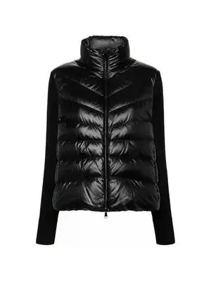 Moncler Quilted Wool-sleeve Sweater