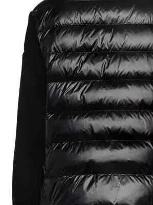 Moncler Quilted Wool-sleeve Sweater
