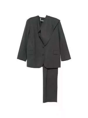 FRENKEN Draped Single-breasted Blazer